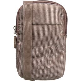 Mandarina Duck Smartphonetasche, Polyester, Reißverschluss, braun