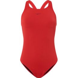 Speedo® Badeanzug "Eco Endurance+ Medalist", hoher Beinausschnitt, Racerback, für Damen, rot, 40