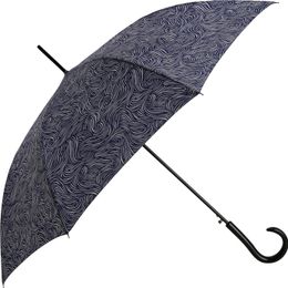 Pierre Cardin Long AC Regenschirm, Automatik, grafisches Muster, blau