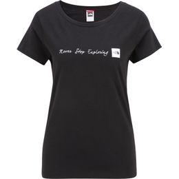 The North Face® T-Shirt "Never Stop Exploring", Print, für Damen, schwarz, S