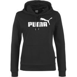 Puma® Hoodie, Kapuze, Tunnelzug, Logo-Print, für Damen, schwarz, S