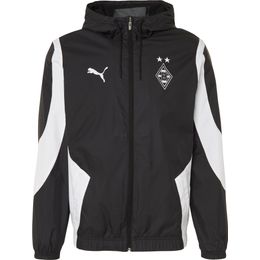 Puma® Borussia Mönchengladbach Pre-Match Trainingsjacke, Logo-Print, für Herren, schwarz, M