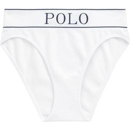 Polo Ralph Lauren Seamless Rib Slip, Logo-Bund, für Damen, weiß, L