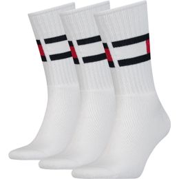Tommy Hilfiger Socken, 3er-Pack, Rippstruktur, für Herren, weiß, 39-42