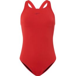 Speedo® Badeanzug "Eco Endurance+ Medalist", hoher Beinausschnitt, Racerback, für Damen, rot, 44