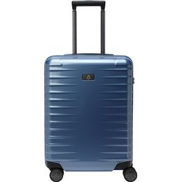 TITAN® TITAN® 4-Doppelrollen-Trolley, Hartschale, Emblem, TSA-Zahlenschloss, uni, blau