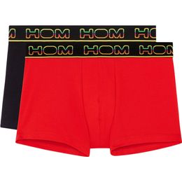 HOM Pants, 2er-Pack, Logo-Bund, für Herren, schwarz, L