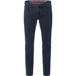 Timezone Eduardo Jeans, Straight Fit, 5-Pocket-Style, uni, für Herren, blau, 29/32
