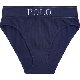 Polo Ralph Lauren Seamless Rib Slip, Logo-Bund, für Damen, blau, M