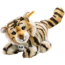 Steiff Kuscheltier "Baby Schlenker Tiger Radjah", liegend, 28 cm, braun