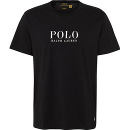 Polo Ralph Lauren Schlafanzug-Shirt, Logo, Baumwolle, für Herren, schwarz, M