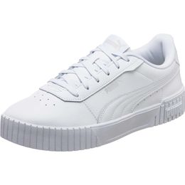 Puma® Carina 2.0 Sneaker, Leder, dämpfend, für Damen, weiß, 42