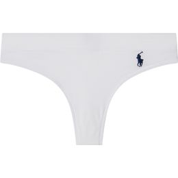 Polo Ralph Lauren Cotton Slub Slip, Logo-Stickerei, für Damen, weiß, L