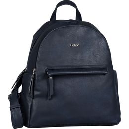 Gabor® Rucksack "Mina", Emblem, Reißverschlussfach, uni, 15 l, für Damen, blau