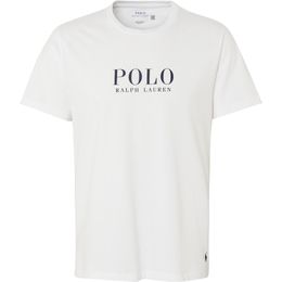 Polo Ralph Lauren Schlafshirt, Logo-Print, Baumwolle, für Herren, weiß, L