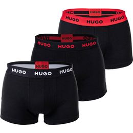 Hugo Pants, 3er-Pack, Logo-Bund, für Herren, schwarz, L