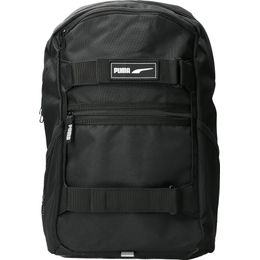 Puma® Rucksack, Reißverschlussfächer, Skateboardhalter, uni, schwarz