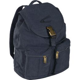 Camel Active Rucksack, Reißverschlusstaschen, Steckverschluss, für Herren, blau