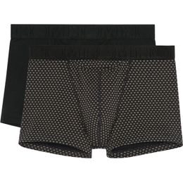 HOM Pants, Kurz, 2er-Pack, Logo-Bund, für Herren, schwarz, L