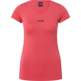 COLMAR T-Shirt, Rundhals-Ausschnitt, Logo-Print, für Damen, pink, XS