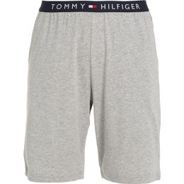 Tommy Hilfiger Jersey Schlafshorts, Logo-Bund, für Herren, grau, S