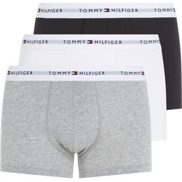 Tommy Hilfiger Signature Cotton Essentials Pants, 3er-Pack, Logo-Bund, für Herren, grau, L