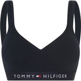 Tommy Hilfiger TH Original Bustier, bügellos, elastisches Logo-Unterbrustband, für Damen, blau, XS