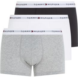 Tommy Hilfiger Signature Cotton Essentials Pants, 3er-Pack, Logo-Bund, für Herren, grau, S