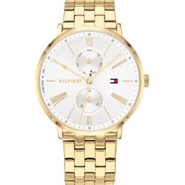 Tommy Hilfiger Damen Multifunktionsuhr "Dressed Up 1782069", gold