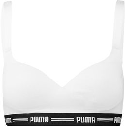 Puma® Schalen-BH, bügellos, Logo, für Damen, weiß, S