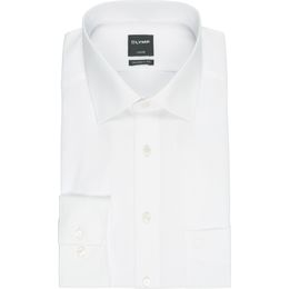 OLYMP Luxor Businesshemd, Modern Fit, New-Kent-Kragen, für Herren, weiß, 38