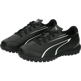 Puma® Fußballschuhe "Vitoria TT", Schnürung, rutschfest, für Kinder, schwarz, 35