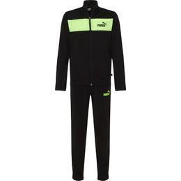 Puma® Trainingsanzug, Reißverschlusstaschen, Stehkragen, Logo-Print, für Kinder, schwarz, 176