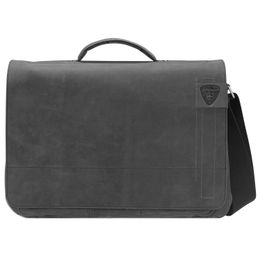 Strellson Businesstasche "Richmond", Leder, Logo-Patch, Laptopfach, braun