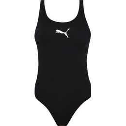 Puma® Badeanzug "Racerbag", Logo-Print, UV-Schutz, für Damen, schwarz, M