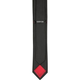 OLYMP Krawatte, handgefertigt, uni, für Herren, schwarz