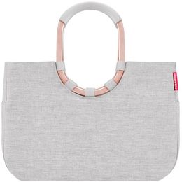 Reisenthel® Loopshopper Einkaufstasche L "Frame Twist Sky Rose", grau