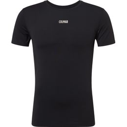 COLMAR T-Shirt, Rundhals-Ausschnitt, Logo-Detail, für Herren, schwarz, M