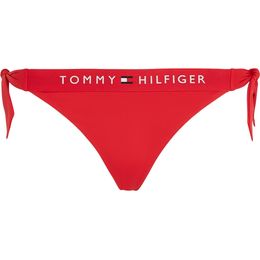 Tommy Hilfiger Bikinihose, Cheeky, Logo-Bund, für Damen, rot, M