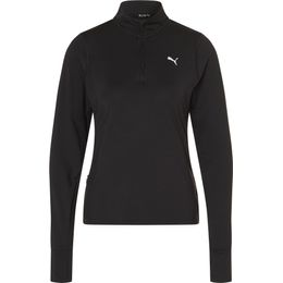 Puma® Laufshirt "Run Favourite", feuchtigkeitsregulierend, Stehkragen, für Damen, schwarz, S