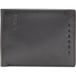 Strellson Brieftasche "Oxford Circus", Leder, Logo-Prägung, RFID-Schutz, für Herren, schwarz