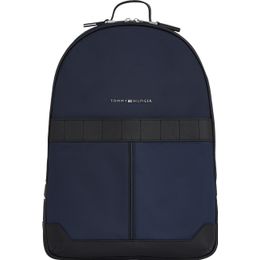 Tommy Hilfiger Rucksack, Trolleyaufsatz, Laptopfach, für Herren, blau