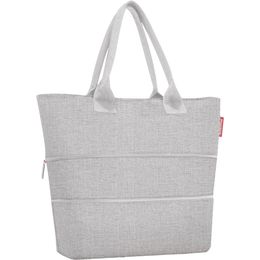 Reisenthel® Einkaufstasche "Shopper E1", Reißverschlussfach, Steckfächer, für Damen, grau