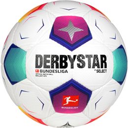 Derbystar Fußball "Brillant APS v23", handgenäht, weiß, 5
