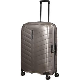 Samsonite 4-Doppelrollen-Trolley, Hartschale, TSA-Schloss, uni, 75cm, grau