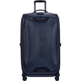 Samsonite 4-Doppelrollen-Trolley, Weichgepäck, TSA-Schloss, uni, blau