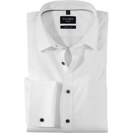 OLYMP No. Six Businesshemd, Super-Slim-Fit, bügelleicht, für Herren, weiß, 40