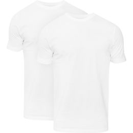 OLYMP T-Shirt, 2er-Pack, Modern Fit, für Herren, weiß, XL