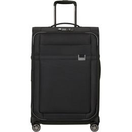 Samsonite 4-Doppelrollen Trolley, Kreuzspanngurte, Reißverschlussfach, TSA-Zahlenschloss, 73,5 l, 67cm, schwarz