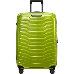 Samsonite 4-Doppelrollen Trolley, Hartschale, Kreuzspanngurte, TSA-Schloss, 75l, 69cm, grün